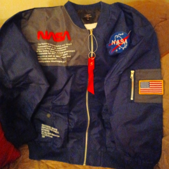 Nasa | Jackets & Coats | Brand New Navy Blue Nasa Jacket Xl | Poshmark